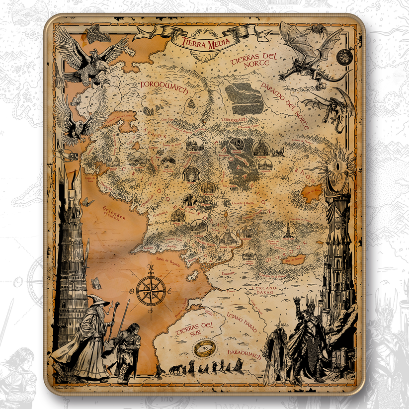 Spellground 25 Aniversario Señor de los Anillos mapa – Spellground chile 🇨🇱