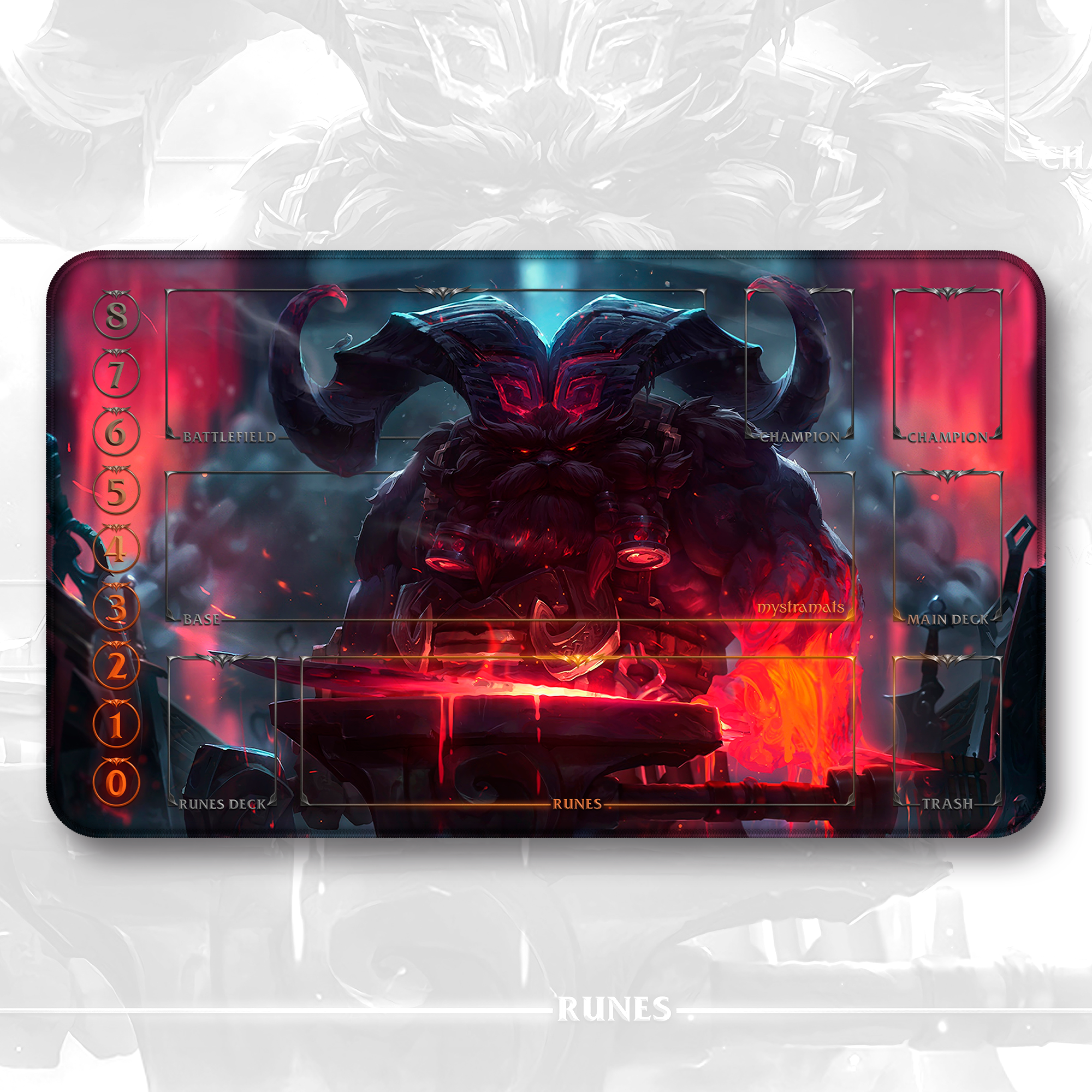 Playmat Riftbound Ornn – Spellground chile 🇨🇱